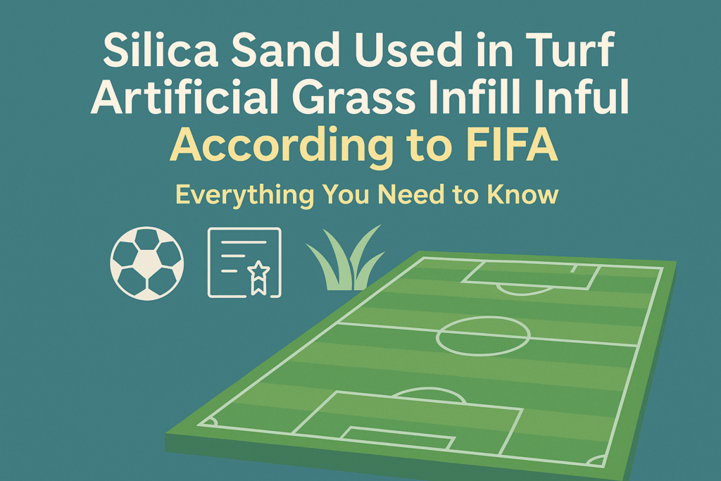 FIFA-Approved Silica Sand Used in Turf Artificial Grass Infill
